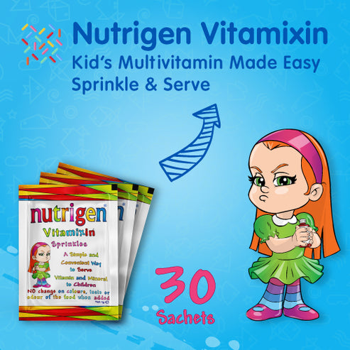 Nutrigen Vitamixin Sprinkles | Multivitamin Food Fortification for Children